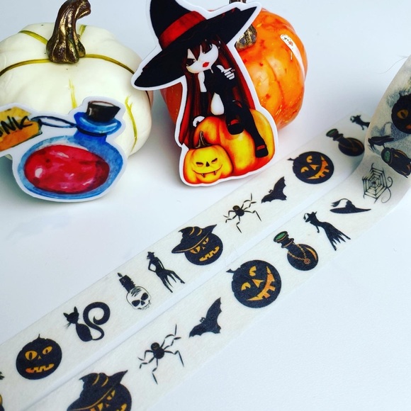 Office | Halloween Sexy Witches Potions Pumpkins 1 Washi Tape Roll ...